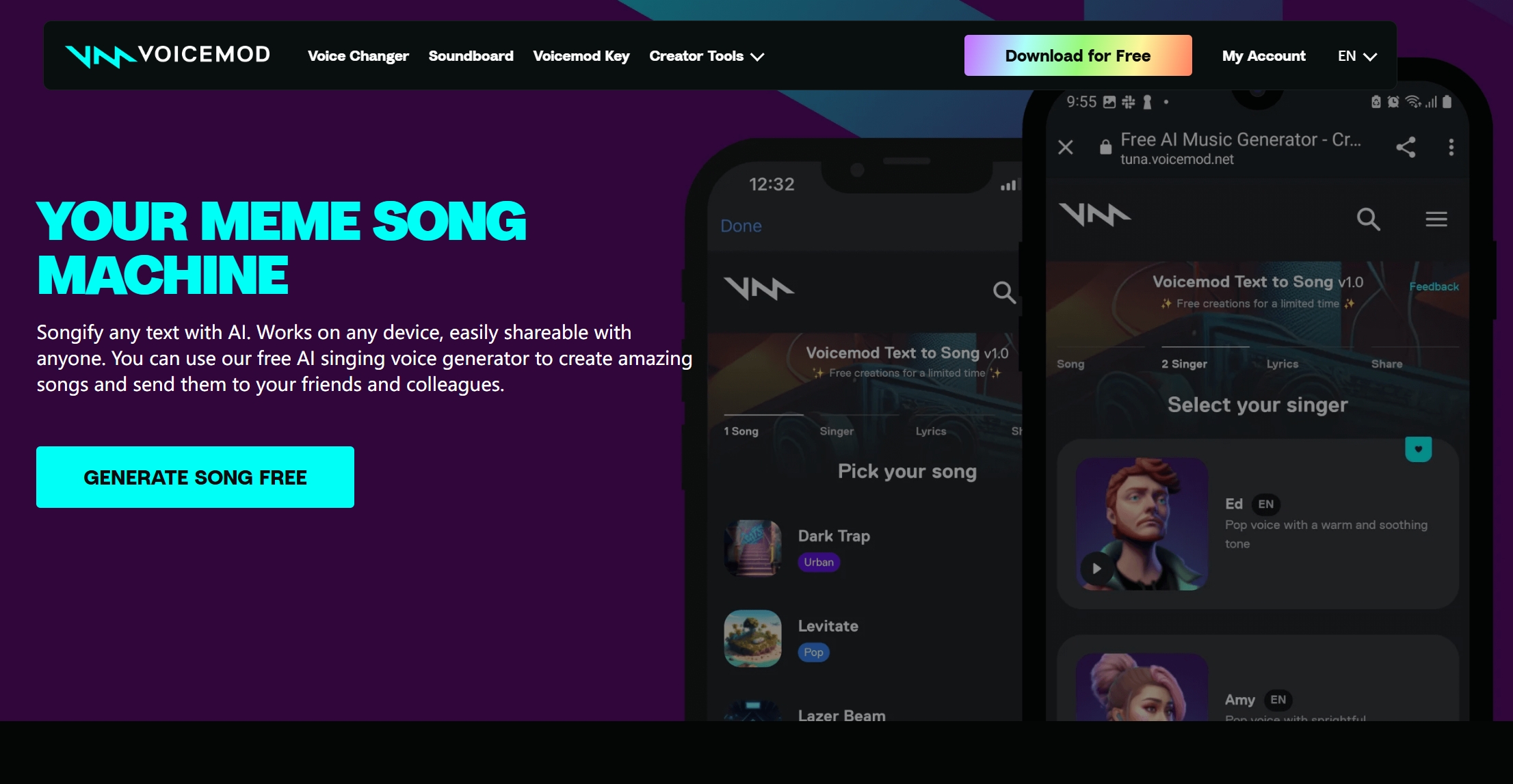 Voicemod Text to Song-Ai音频工具 - ai stars